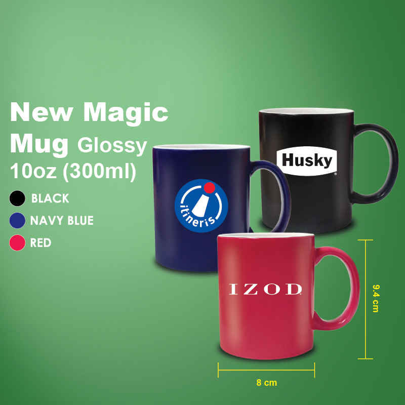 COLOUR CHANGING MAGIC MUG BLACK/RED - MyMug Malaysia