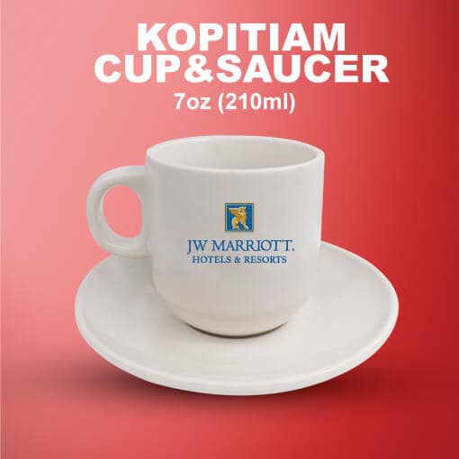 KOPITIAM CUP AND SAUCER - MyMug Malaysia